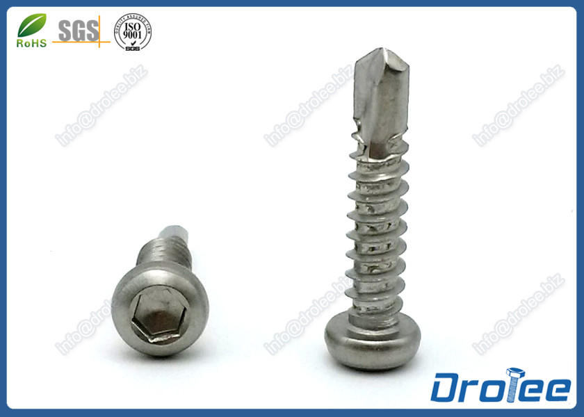 Pan Head Allen Socket Head Self Drilling Screws Stainless Steel 18-8 ...