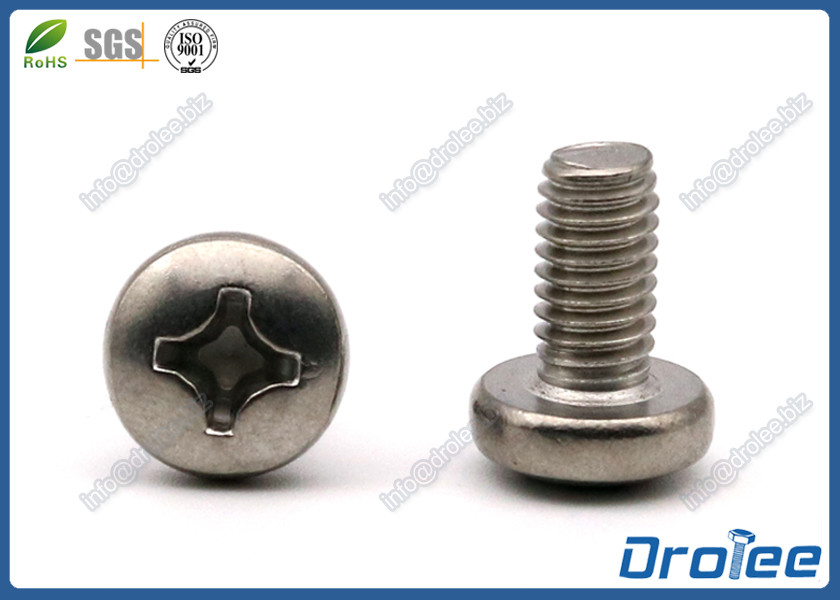 304/316 Stainless Steel Philips Pan Head Metric Machine Screws